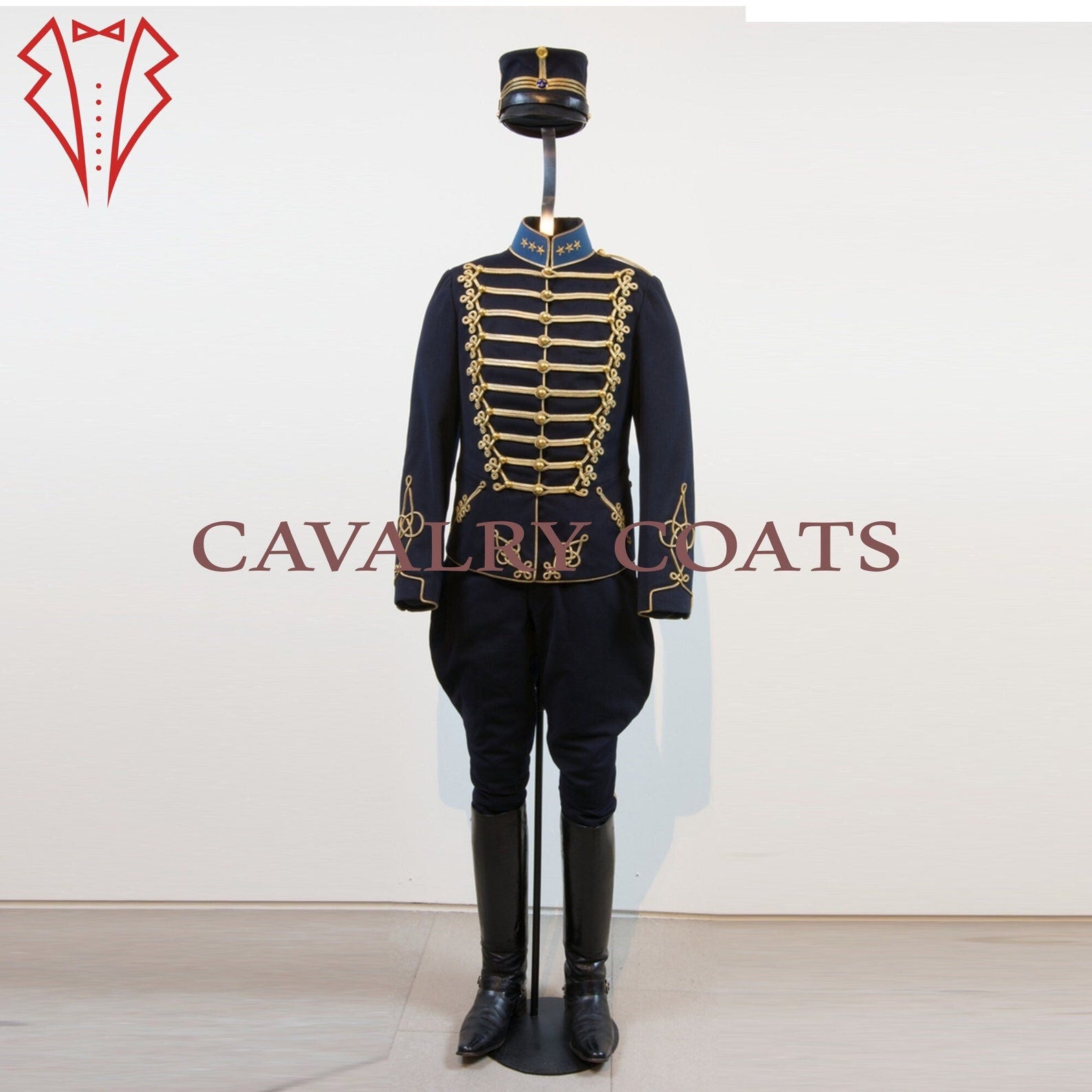 Men's Black Wool Dolman 18th Century Hussar Jacket – Cavalry Coats