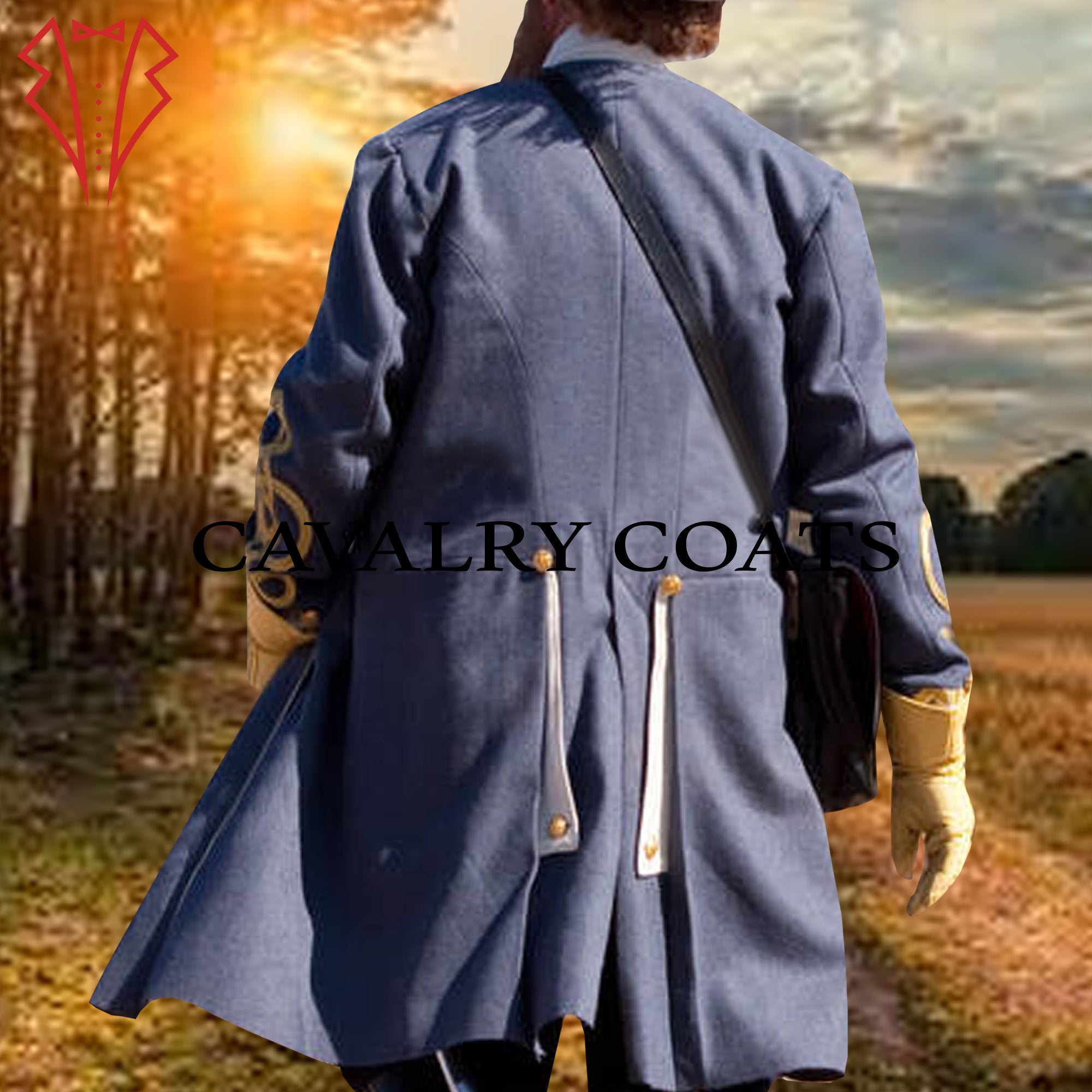 Confederate General Civil War Reenactment Uniform Battlefield Coat ...