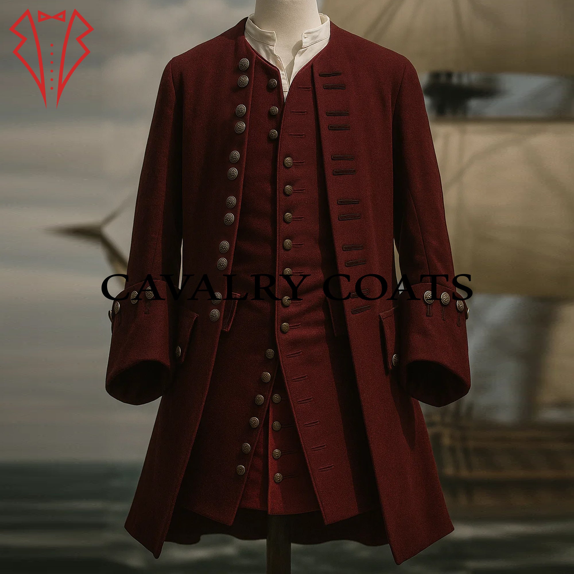 Pirate Coat Jack Sparrow Costume Coat – Cavalry Coats