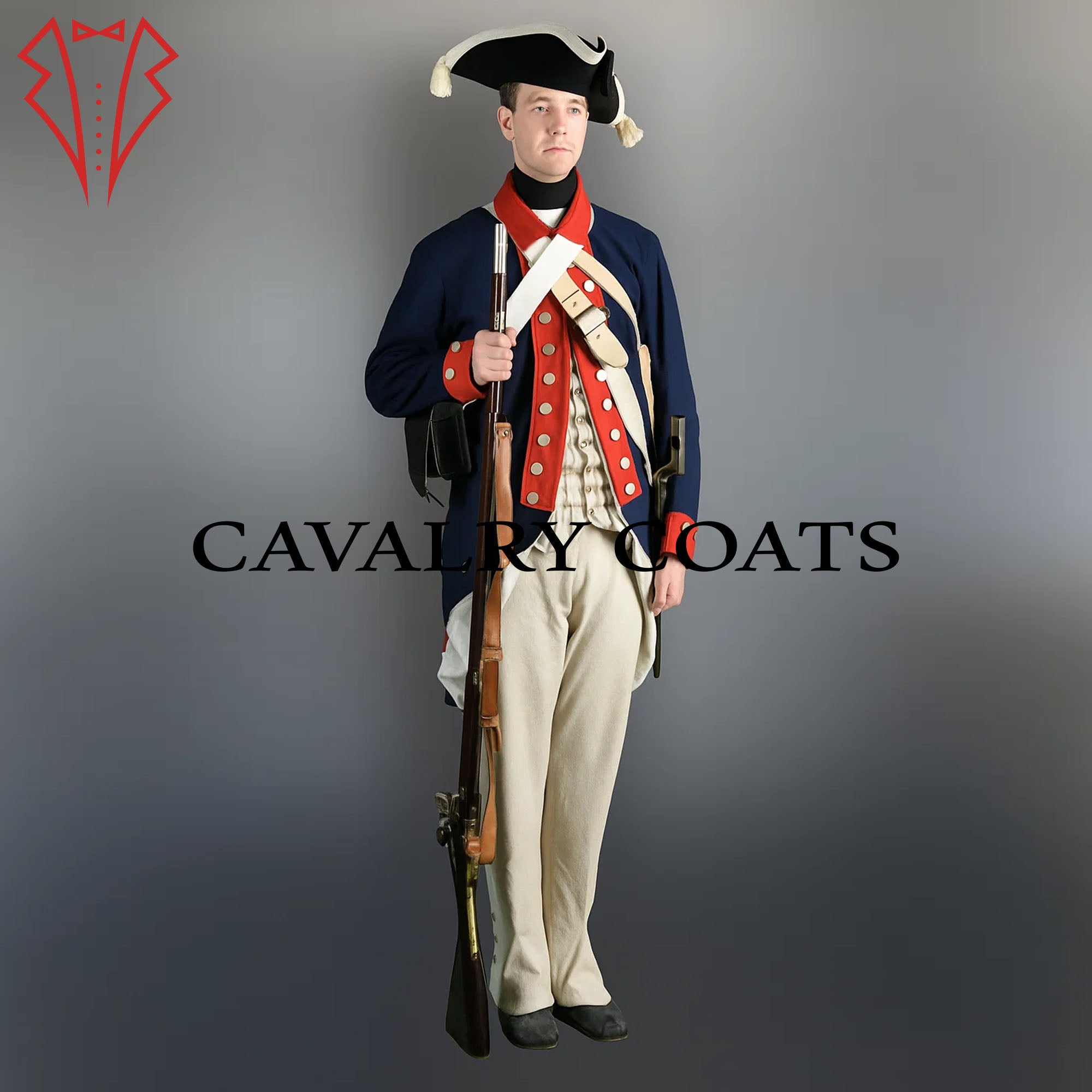 Revolutionary War Officer Jacket 18th Century Navy Blue Wool Uniform ...