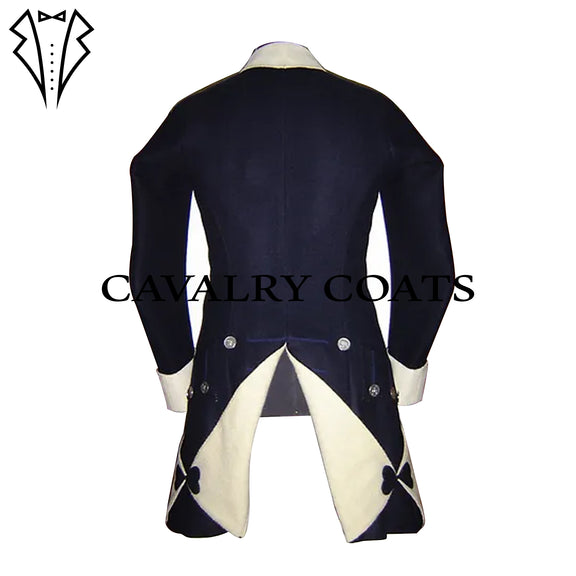 Revolutionary War Military Uniform, 18th Century Reenactment Coat ...