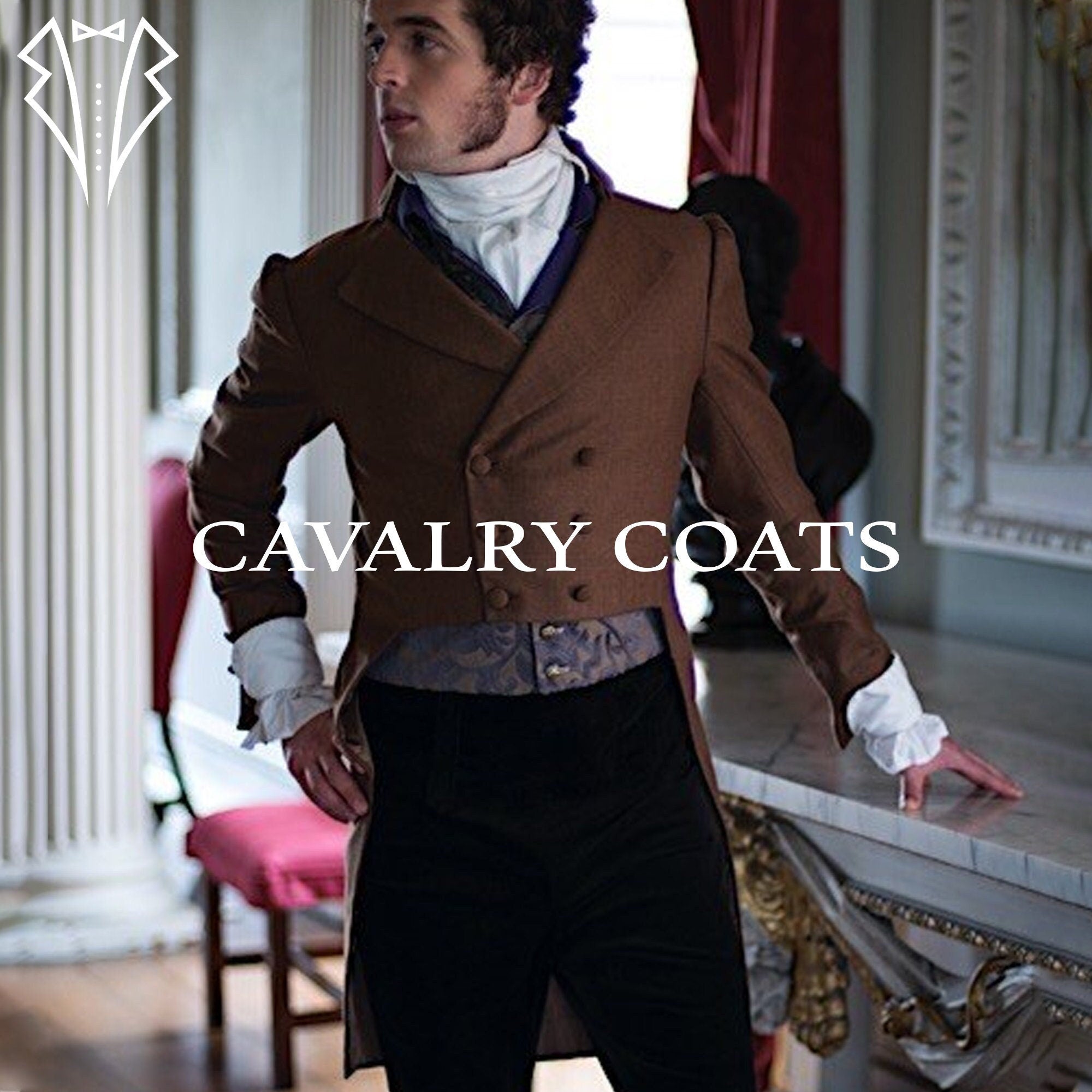 Men's Brown Wool Regency Tailcoat, Anthony Bridgerton Style – cavalrycoats