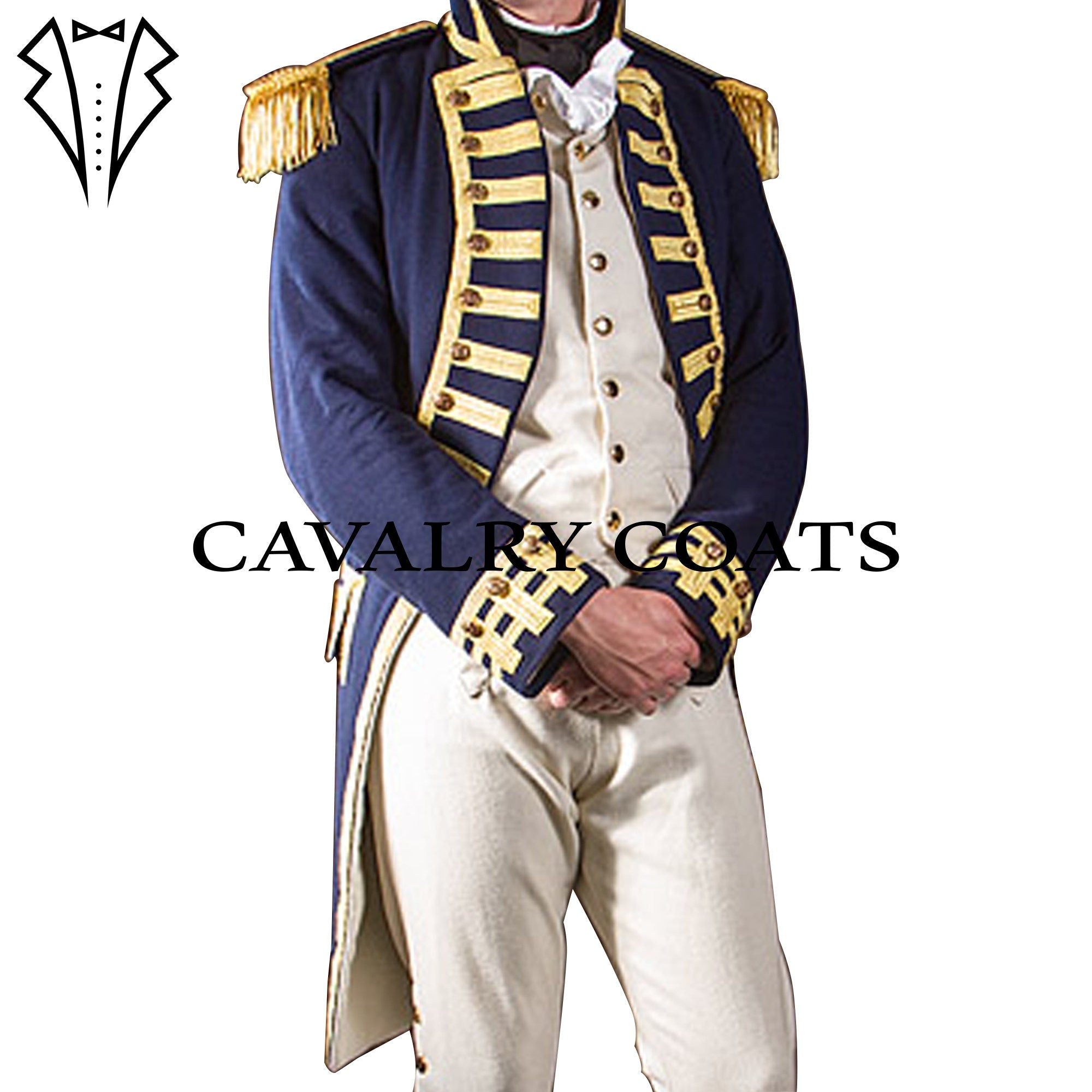 Navy Blue British Royal Navy Vice-Admiral Jacket, Admiral Jacket ...