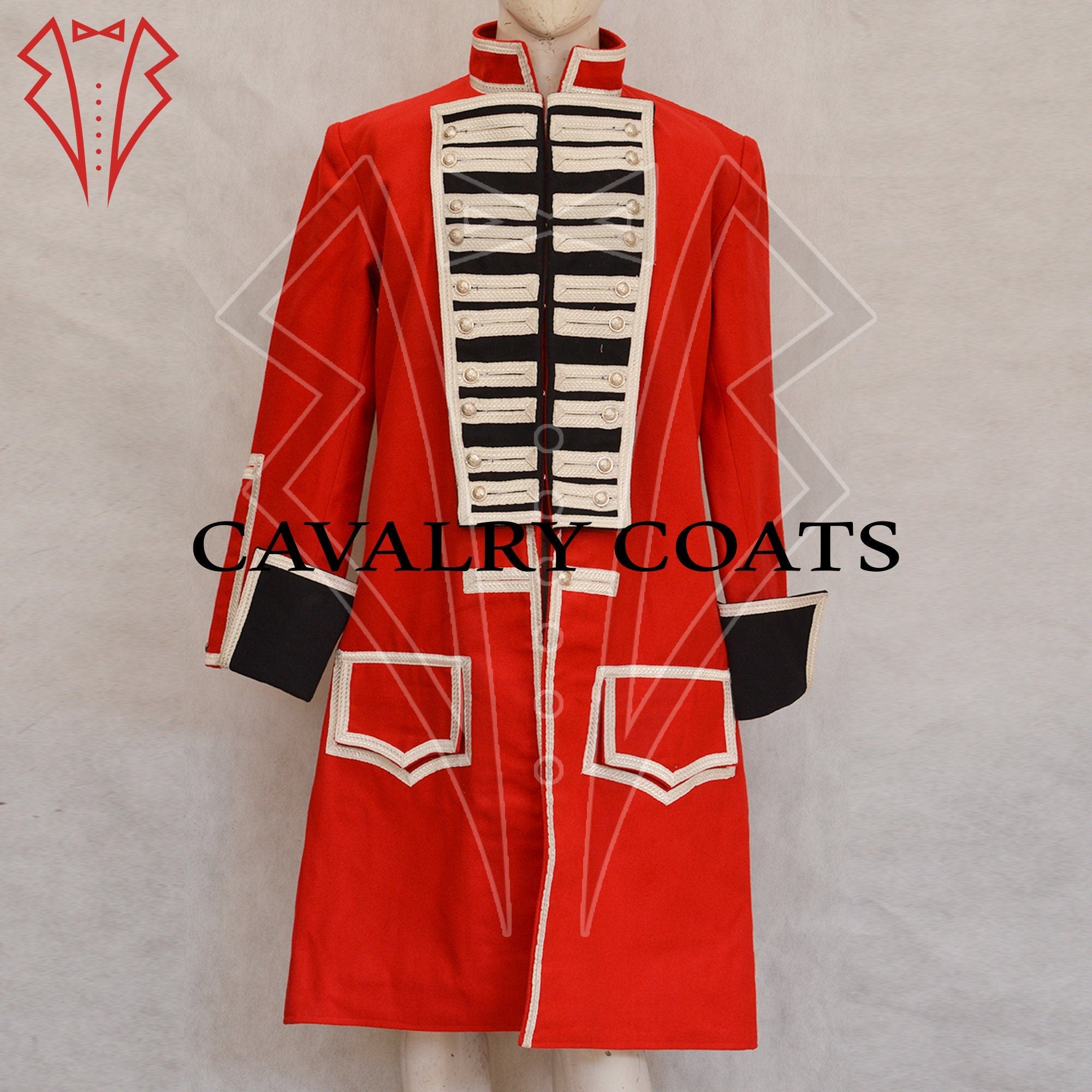 Men's British 60th Royal Regt Officer Coat, Frock Jacket – Cavalry Coats