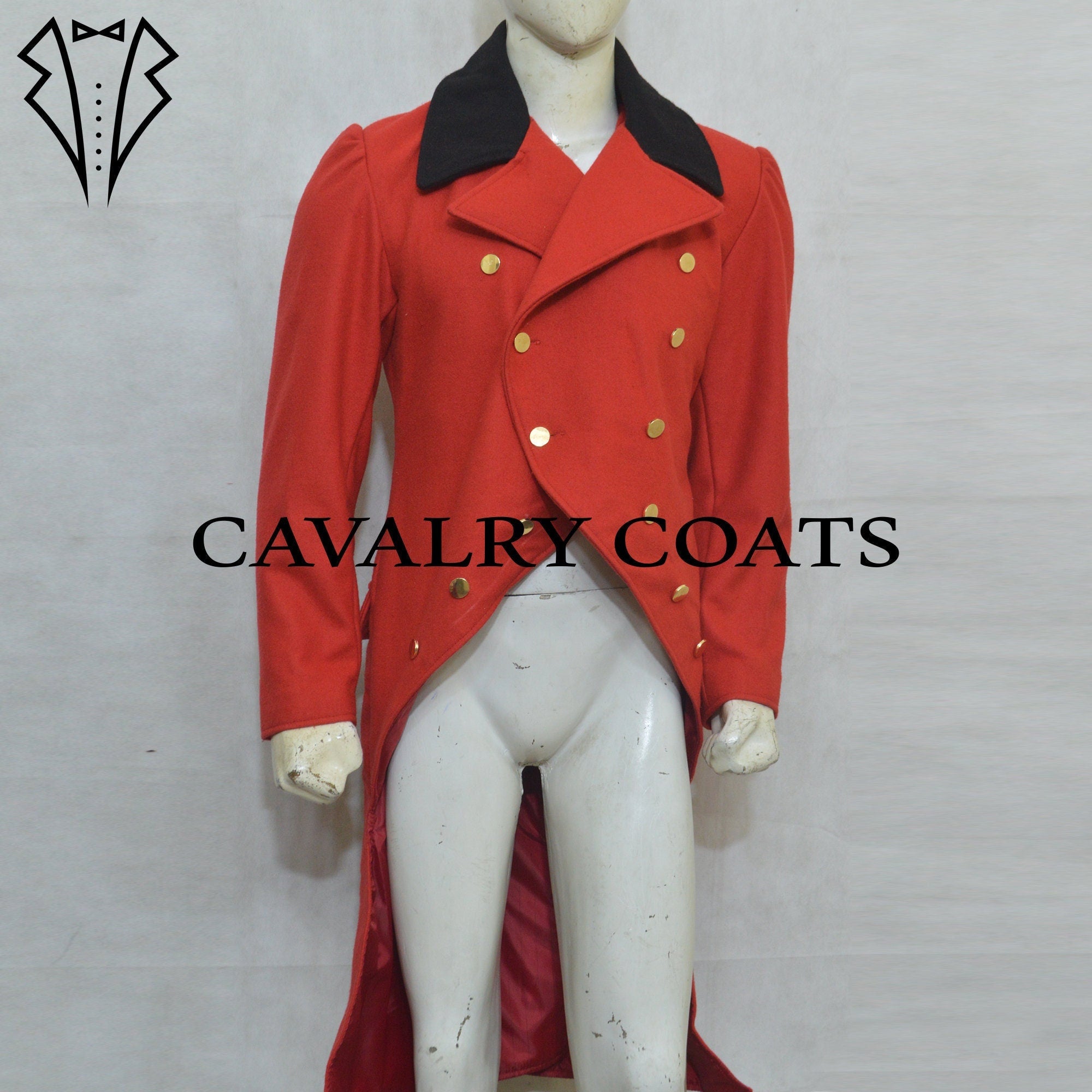 Men’s Red Wool Hunting Tailcoat | Historical & Theatrical Jacket ...